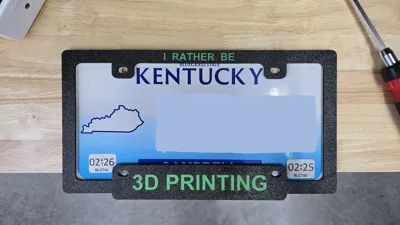 Car License Plate Frame - Free 3D Print Model - MakerWorld