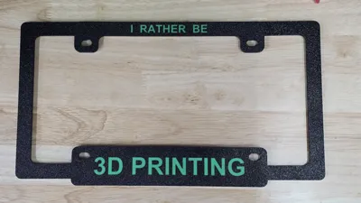 Car License Plate Frame - Free 3D Print Model - MakerWorld