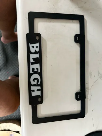 Car License Plate Frame - Free 3D Print Model - MakerWorld