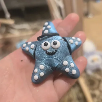 Articulated Pocket Pets – Smiley Starfish - Free 3D Print Model ...