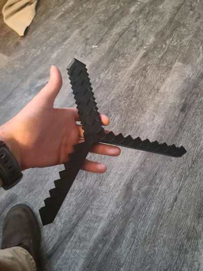 Minecraft Butterfly Knife Fidget Toy - Free 3D Print Model - MakerWorld