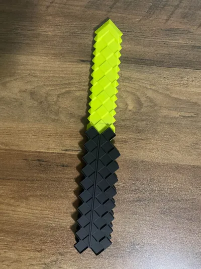 Minecraft Butterfly Knife Fidget Toy - Free 3D Print Model - MakerWorld