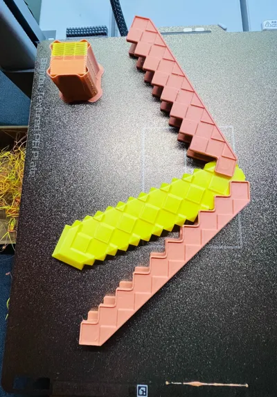 Minecraft Butterfly Knife Fidget Toy - Free 3D Print Model - MakerWorld