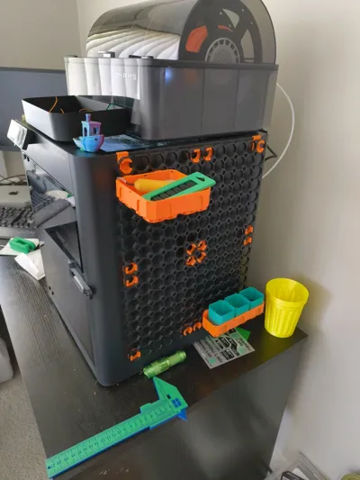 P1S / X1 MultiBoard Panel + Connectors + Hooks + Box - Free 3D Print ...