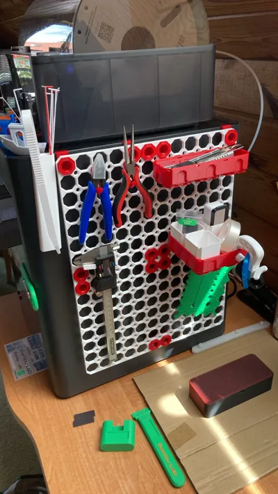 P1S / X1 MultiBoard Panel + Connectors + Hooks + Box - Free 3D Print ...