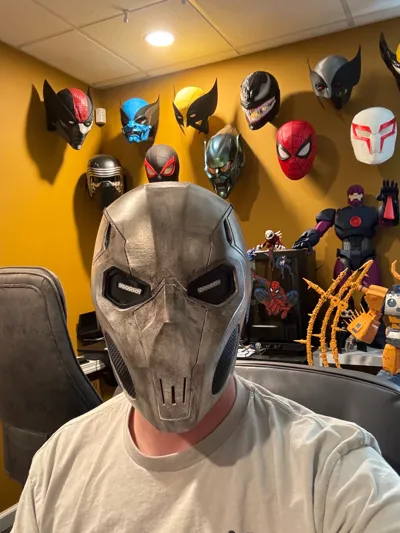 Taskmaster textured helmet by Budwin MakerWorld: Download Free 3D Models