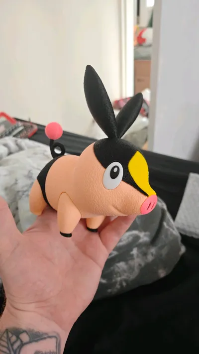 Pokemon ZA—Tepig (Multi-color Assembly) - Free 3D Print Model - MakerWorld