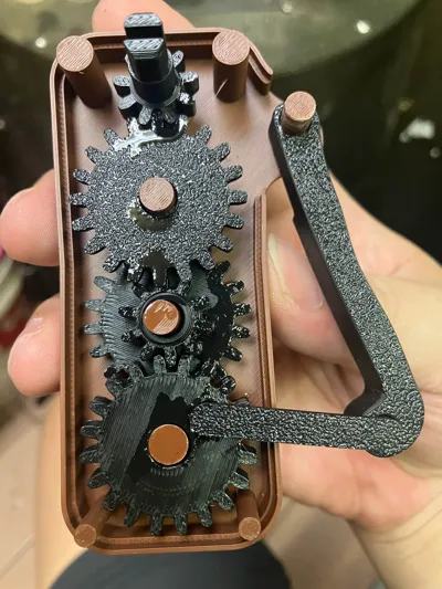 Hand-Powered Mechanical Fan — 3D Printable Project - Free 3D Print ...