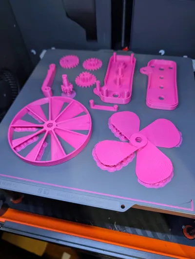 Hand-Powered Mechanical Fan — 3D Printable Project - Free 3D Print ...