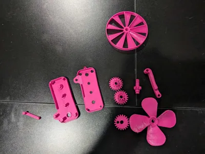 Hand-Powered Mechanical Fan — 3D Printable Project - Free 3D Print ...