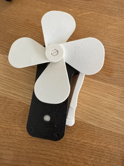 Hand-Powered Mechanical Fan — 3D Printable Project - Free 3D Print ...