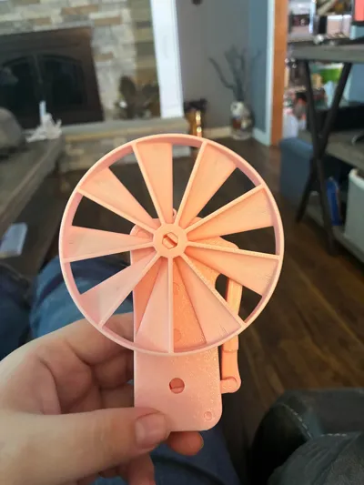 Hand-Powered Mechanical Fan — 3D Printable Project - Free 3D Print ...