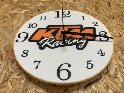 KTM Racing clock with clock housing by Nelly16 - MakerWorld