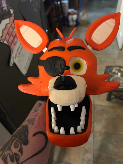 Foxy Mask - Wall Mounted - Five Nights at Freddy's by Faran3D ...