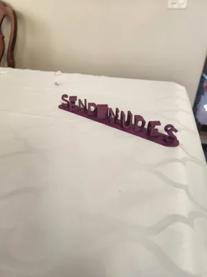 I LOVE YOU (send nudes) - Dual Letter Illusion by BuzzEye - MakerWorld