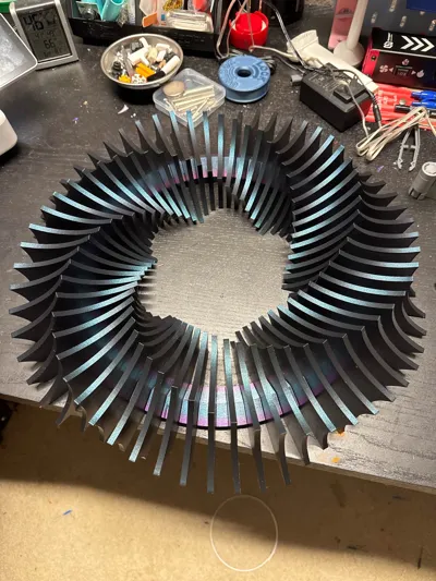 "Liminal Ring" - Parametric Wall Sculpture by 3dprintedartuk MakerWorld ...