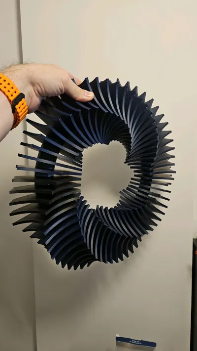 "Liminal Ring" - Parametric Wall Sculpture by 3dprintedartuk MakerWorld ...