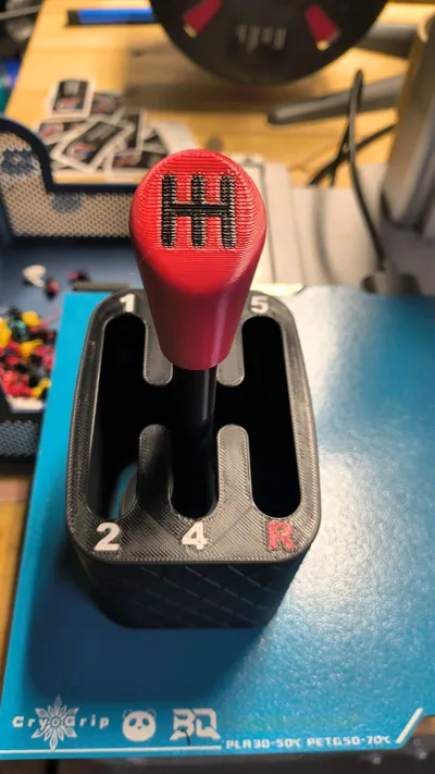 Gear Shift Fidget Toy XXL - Print In Place - Free 3D Print Model ...