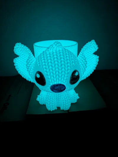 Knitted Lilo & Stitch Stitch Pen Holder (Stitch) - Free 3D Print Model ...