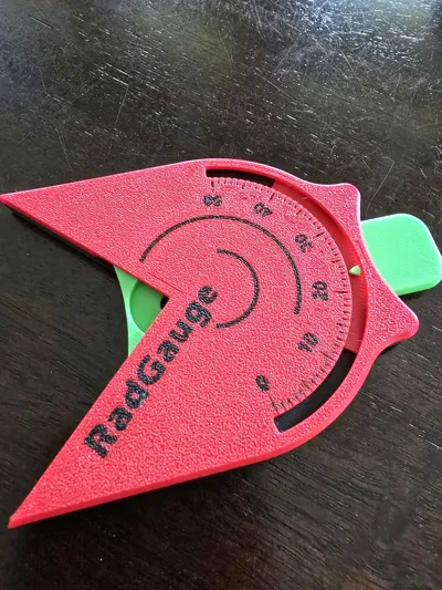 Radius Gauge (RadGauge) - Free 3D Print Model - MakerWorld