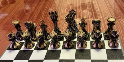 Stylized Chess Set by 29FLO MakerWorld: Download Free 3D Models