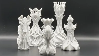 Stylized Chess Set by 29FLO MakerWorld: Download Free 3D Models
