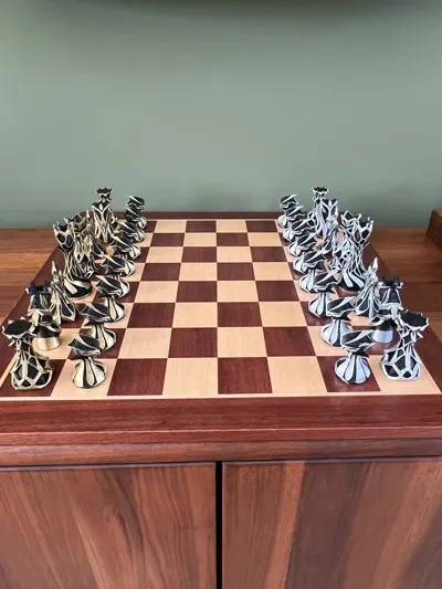 Stylized Chess Set by 29FLO MakerWorld: Download Free 3D Models