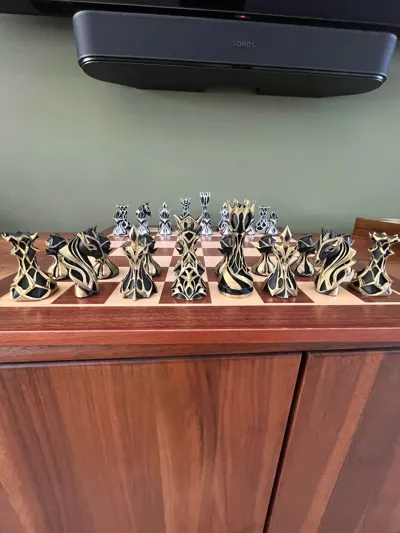 Stylized Chess Set by 29FLO MakerWorld: Download Free 3D Models