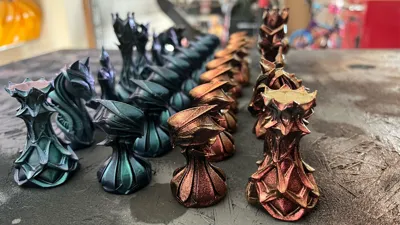 Stylized Chess Set by 29FLO MakerWorld: Download Free 3D Models