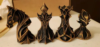 Stylized Chess Set by 29FLO MakerWorld: Download Free 3D Models