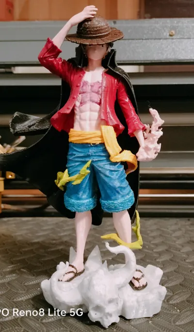 One Piece Luffy Character Figure Anime Multipart Easy Assembly Glue ...