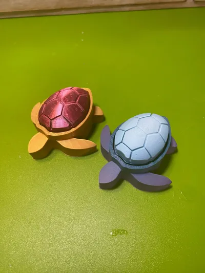 Sea Turtle — Fidget Clicker Keychains - Free 3D Print Model - MakerWorld
