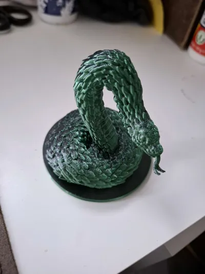 Giant Constrictor Snake DnD Miniature - Free 3D Print Model - MakerWorld