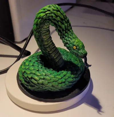 Giant Constrictor Snake DnD Miniature Remixed by Darkwing - MakerWorld