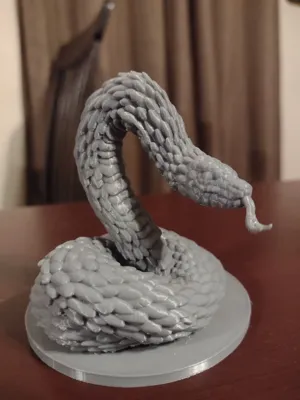 Giant Constrictor Snake DnD Miniature Remixed by Darkwing - MakerWorld