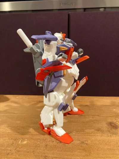 Articulated Figure: 1/144 ZZ Gundam by Archaeoid MakerWorld: Download ...