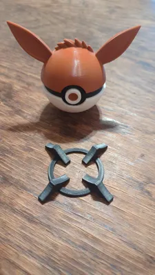 Pokeball stand for Eevee monster ball by Indibles - MakerWorld