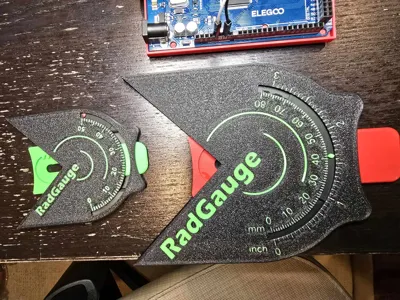 Radius Gauge (RadGauge MEGA) - Free 3D Print Model - MakerWorld