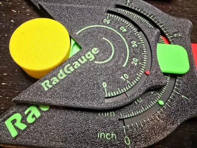 Radius Gauge (RadGauge MEGA) - Free 3D Print Model - MakerWorld