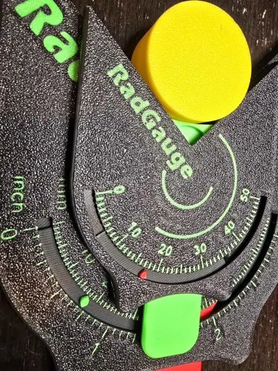 Radius Gauge (RadGauge MEGA) - Free 3D Print Model - MakerWorld