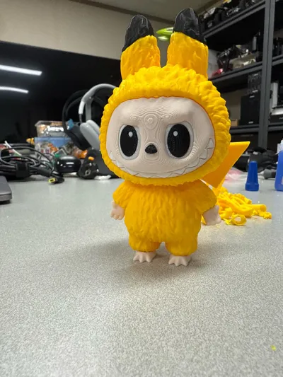 Labubu pikachu - Free 3D Print Model - MakerWorld