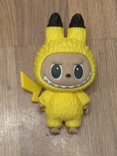 Labubu pikachu - Free 3D Print Model - MakerWorld