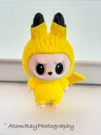Labubu pikachu - Free 3D Print Model - MakerWorld
