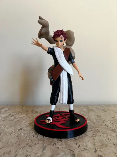 Thanks 9K! Gaara fanart! - Free 3D Print Model - MakerWorld