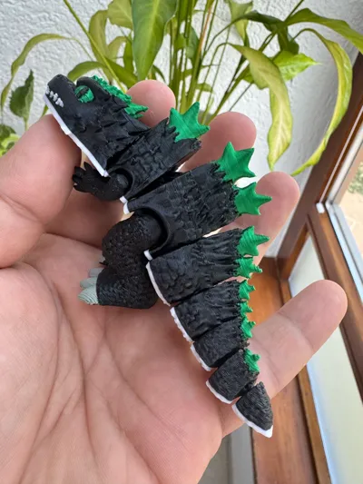 Godzillix – The Ultimate Flexi Godzilla !! - Free 3D Print Model ...