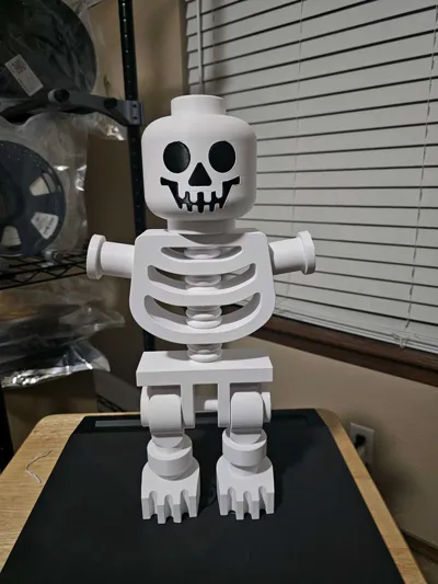 Mega Brick Skeleton (10:1 scale) - Free 3D Print Model - MakerWorld