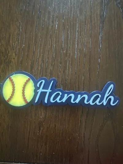 Softball Star – The Keychain for True Players - Free 3D Print Model ...