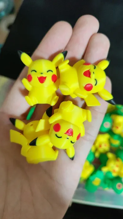 Little Baby Pikachu! (No support) print for 28min - Free 3D Print Model ...
