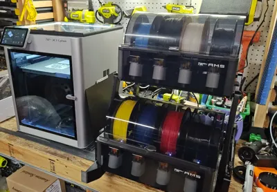 V1 Dual AMS 1 & 2 Pro Lift Stand for P1 X1 and H2 - Free 3D Print Model ...