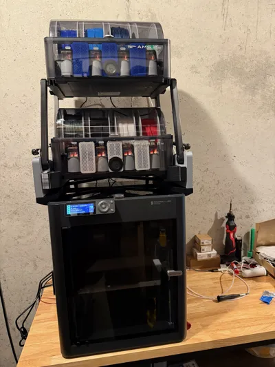 V1 Dual AMS 1 & 2 Pro Lift Stand for P1 X1 and H2 - Free 3D Print Model ...